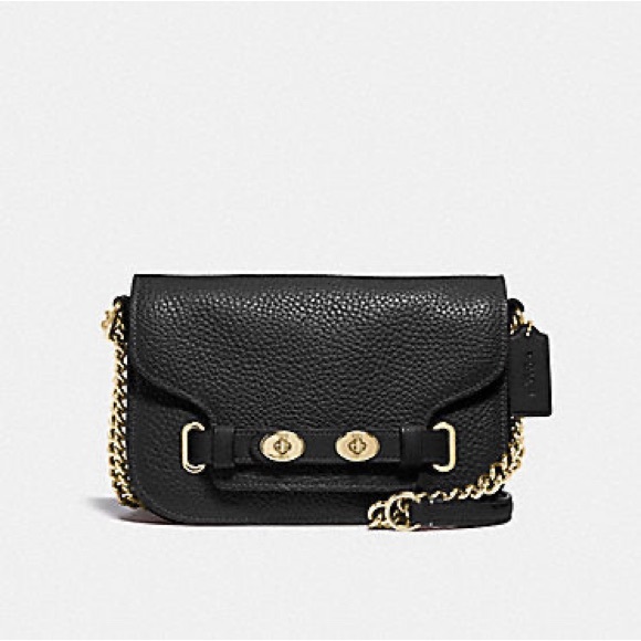 Coach | Bags | Coach Blake Leather Crossbody 2 In Black | Poshmark